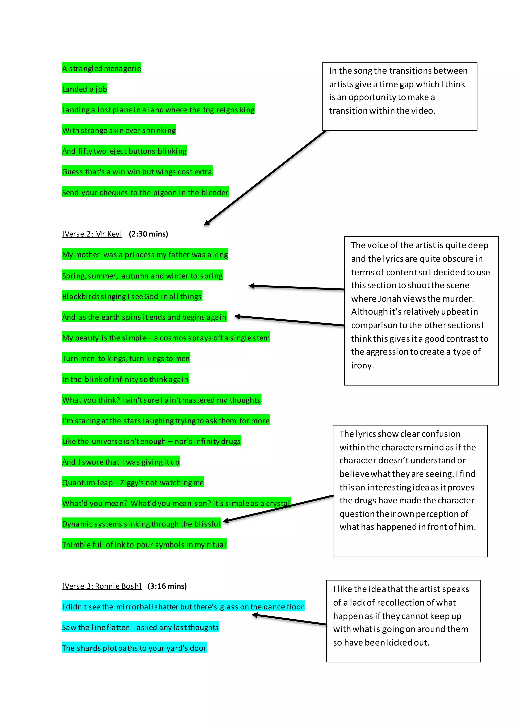 Annotated lyrics 1 | DOCX | Hip Hop Music | Music