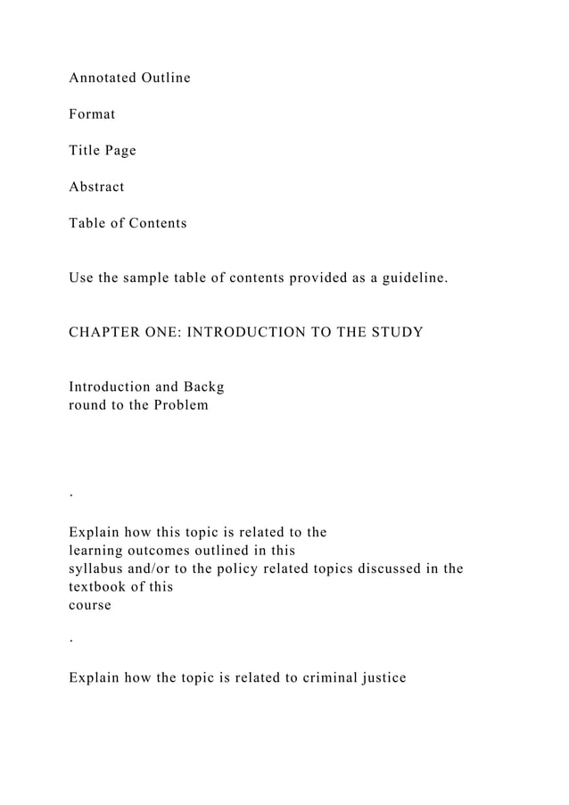 Annotated Outline FormatTitle PageAbstractTable of Contents .docx