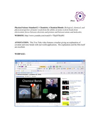 Annotated physical science technology resources | DOC | Chemistry | Science