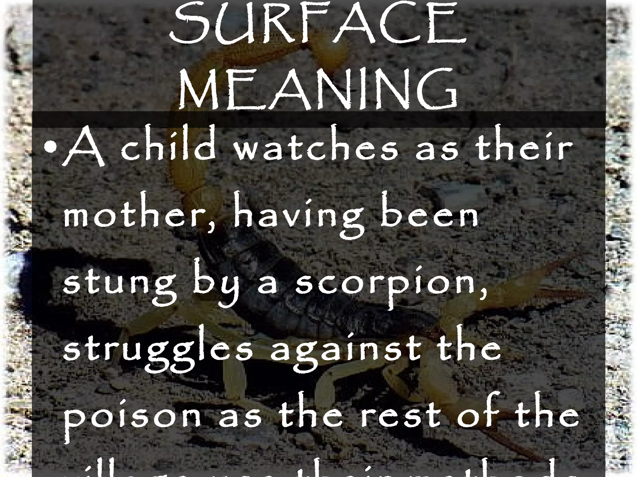 Annotated scorpion | PPT