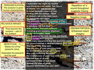 Annotated scorpion | PPT