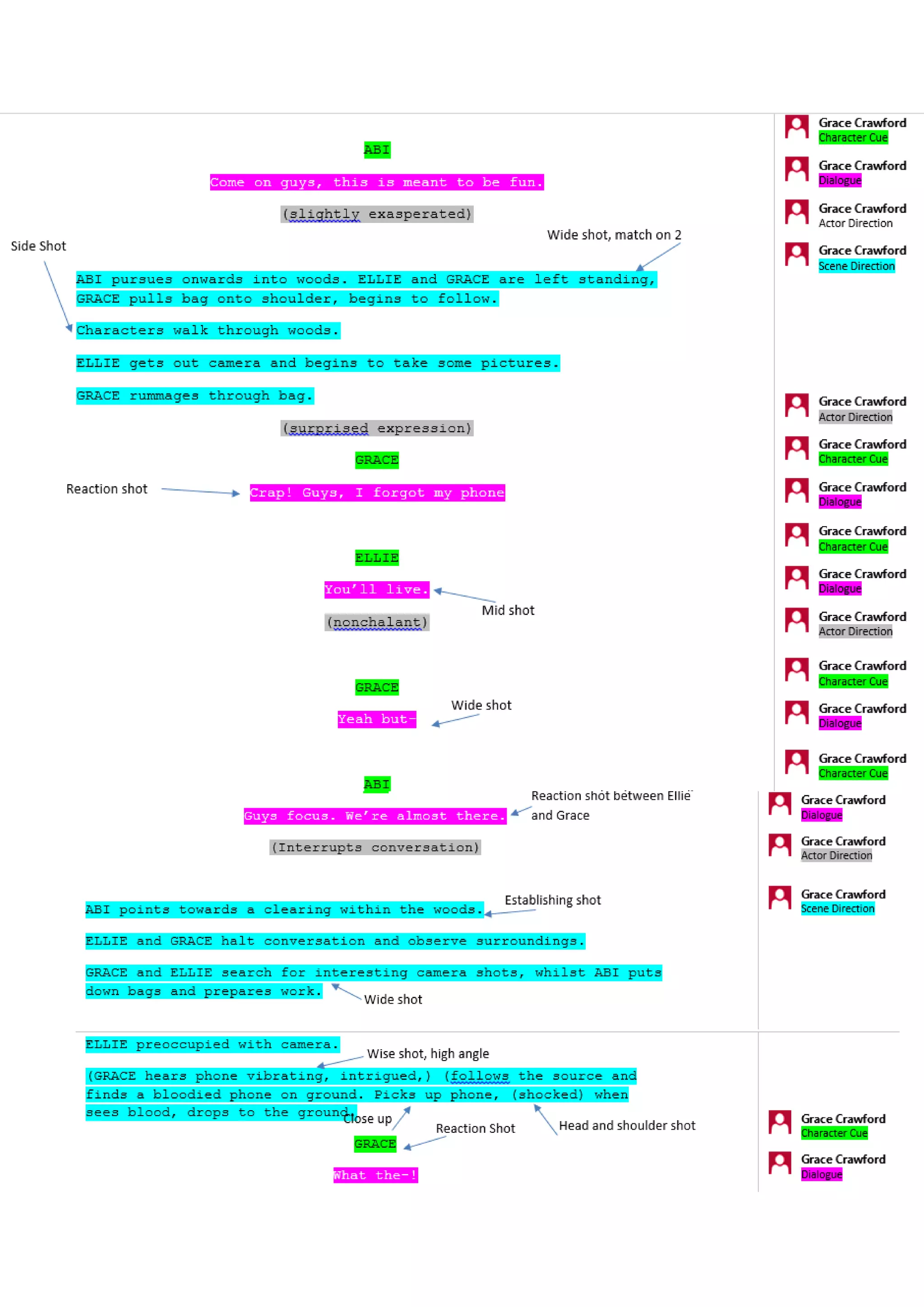 Annotated script | PDF