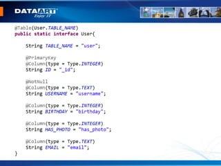 "AnnotatedSQL - провайдер с плюшками за 5 минут" - Геннадий Дубина, Senior Software Developer в ...