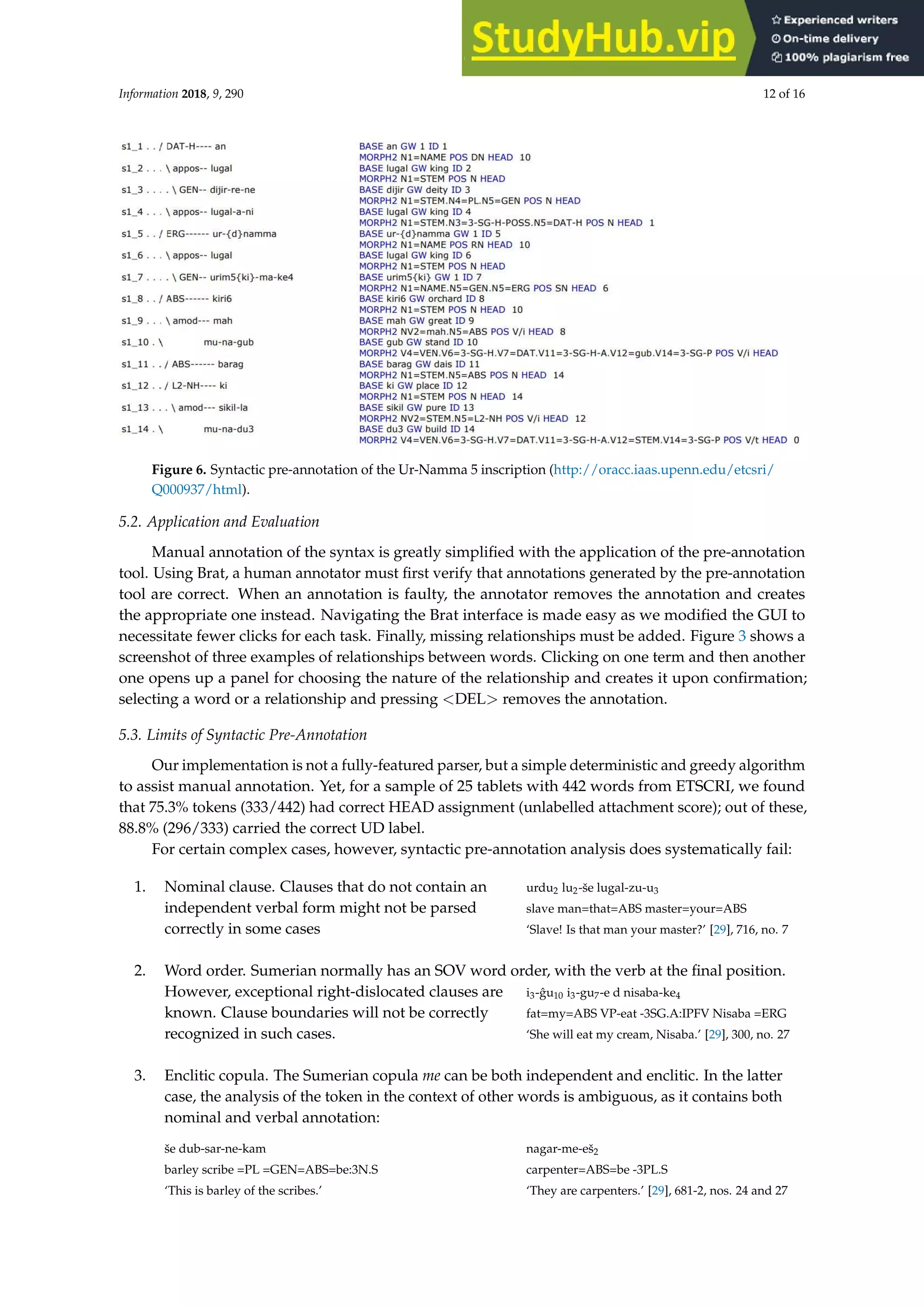 Annotating A Low-Resource Language With LLOD Technology Sumerian Morphology And Syntax | PDF ...