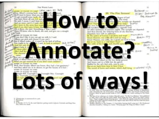 Annotating a text | PPTX