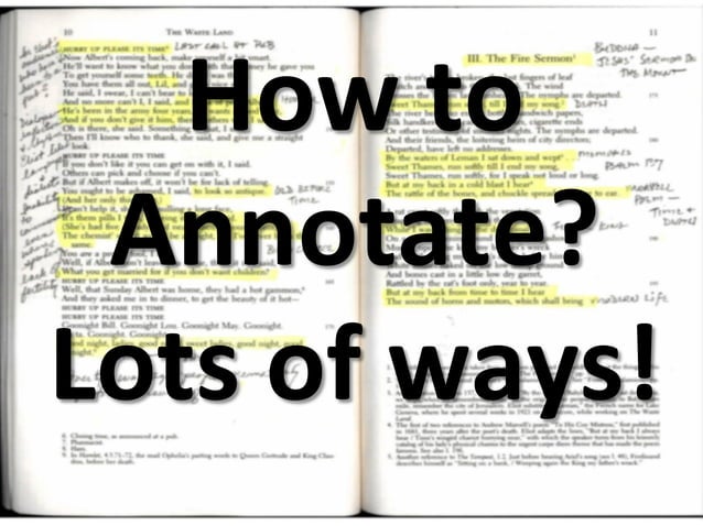 Annotating a text | PDF