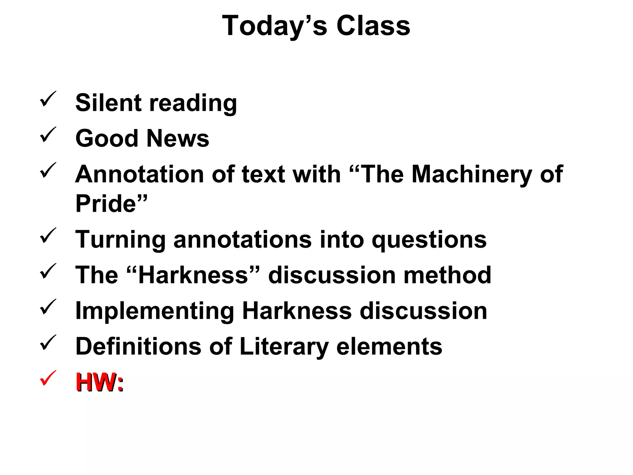 Annotating a text 1213 | PPT