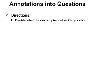 Annotating a text 1213 | PPT