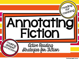 Mastering Text Annotation for Deeper Reading Comprehension | PPTX