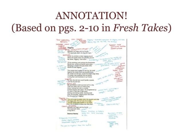 Annotating Lecture Week 2 | PPT