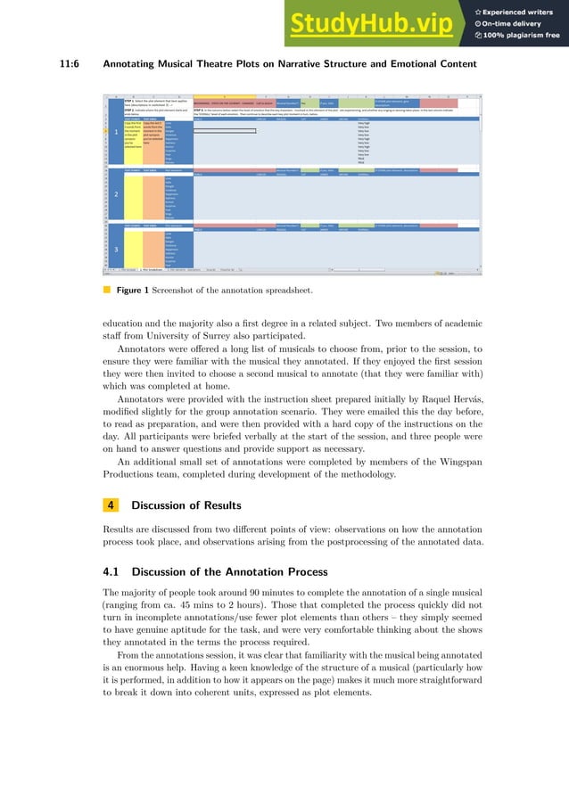 Annotating Musical Theatre Plots On Narrative Structure And Emotional ...
