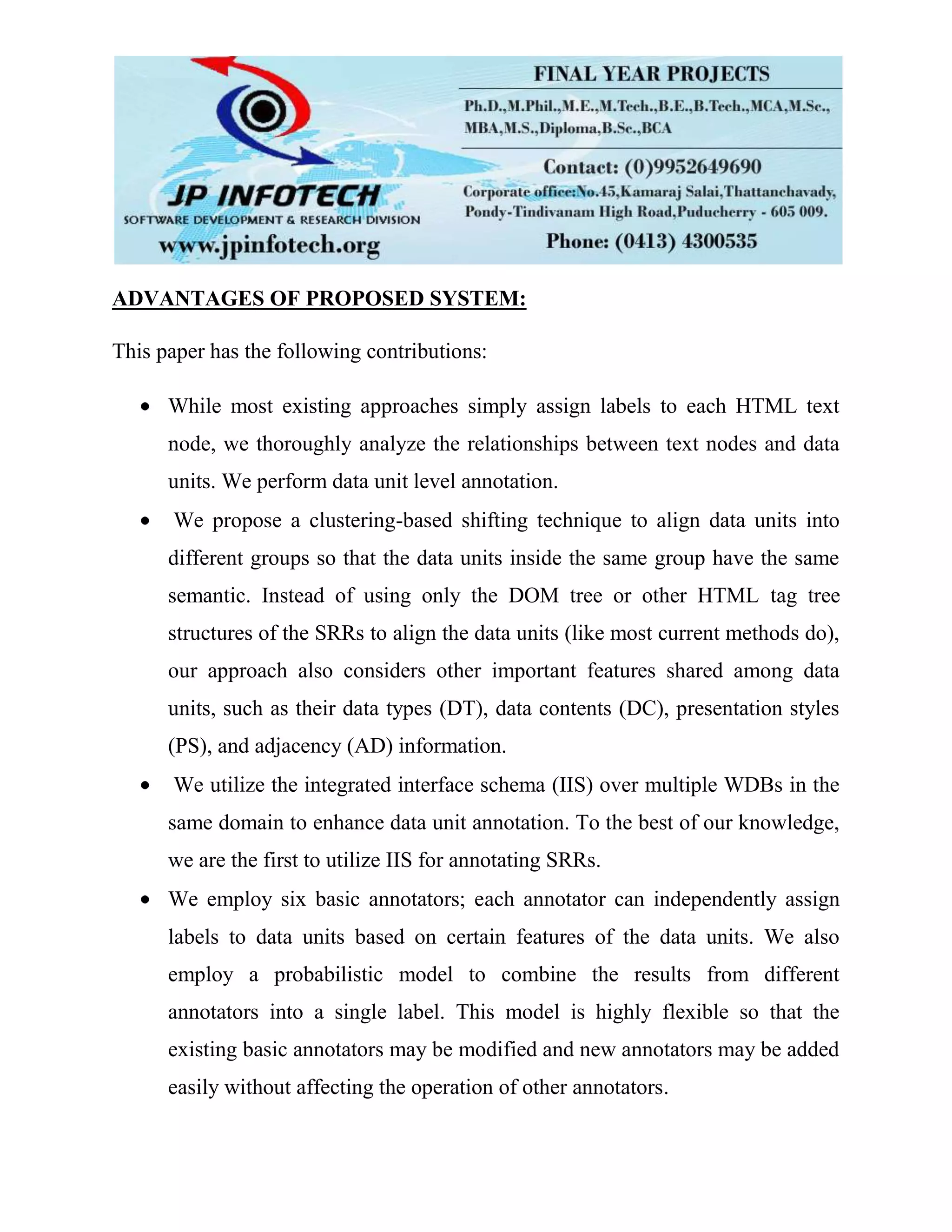 Annotating search results from web databases | DOCX