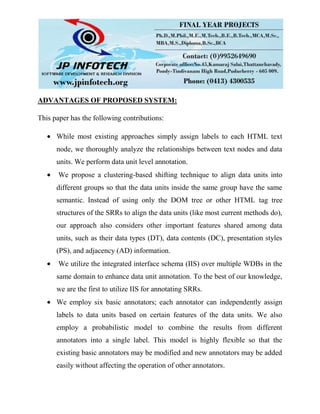 Annotating search results from web databases | DOCX