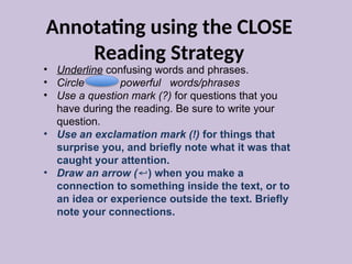 Annotating Text.pptx Annotating Text Annotating Text | PPTX