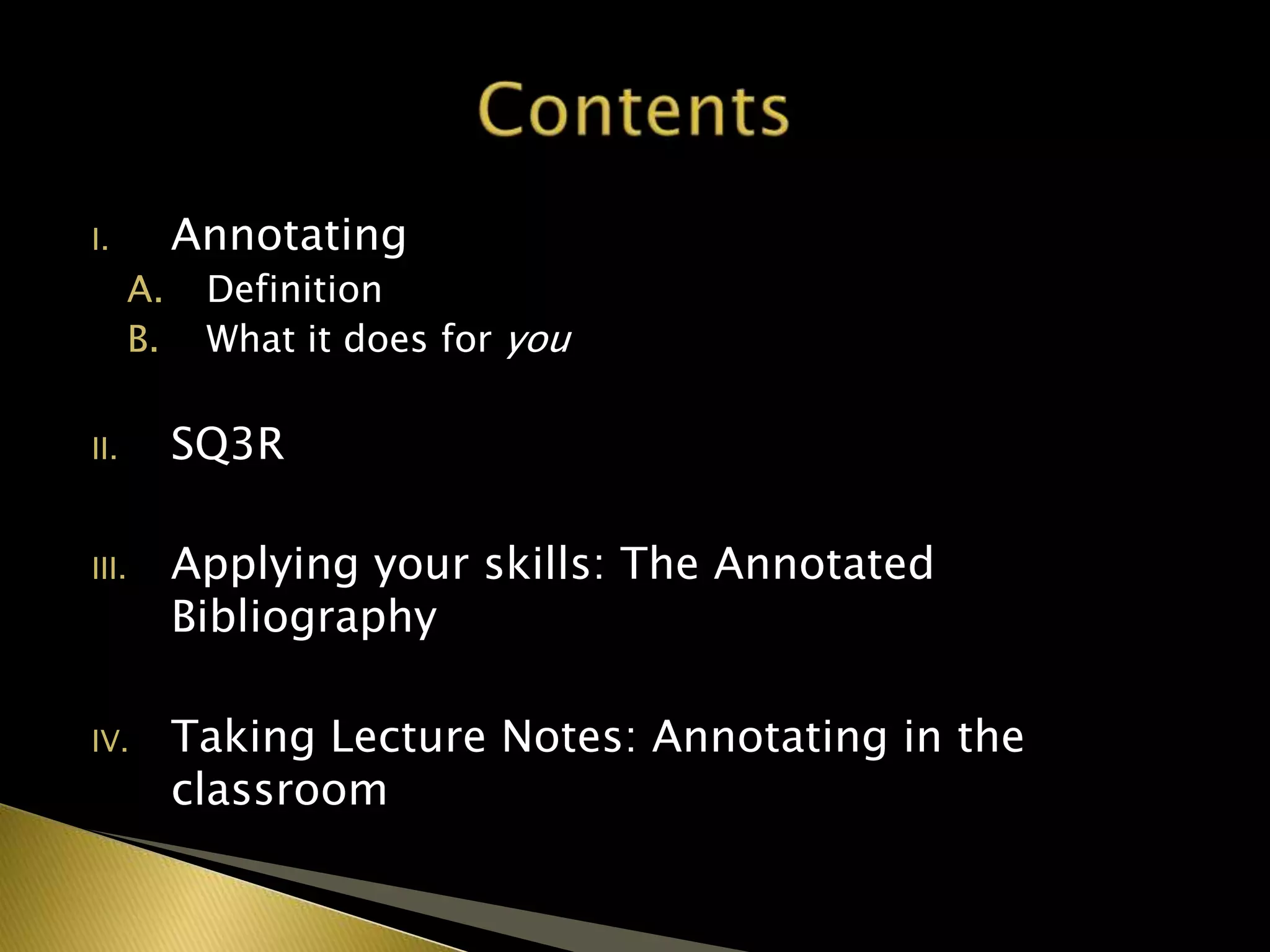 Annotating Textbooks And Taking Lecture Notes Ppt