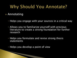 Annotating Textbooks & Taking Lecture Notes | PPTX
