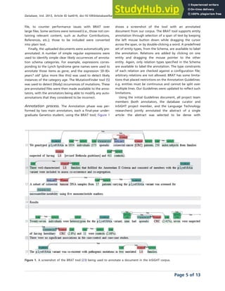 Annotating The Biomedical Literature For The Human Variome | PDF
