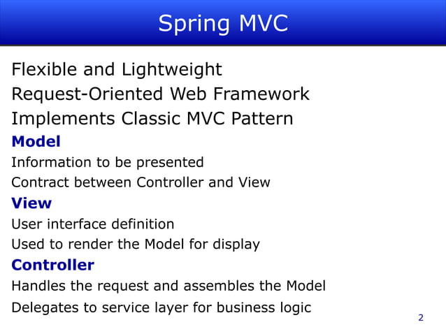 Annotation-Based Spring Portlet MVC | PPT