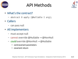 Annotation based null analysis in Eclipse JDT | PDF