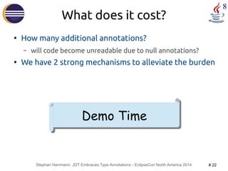 Annotation based null analysis in Eclipse JDT | PPT