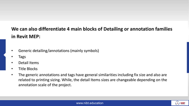 Introduction to Revit MEP Detailing/Annotation & Tagging | PPTX