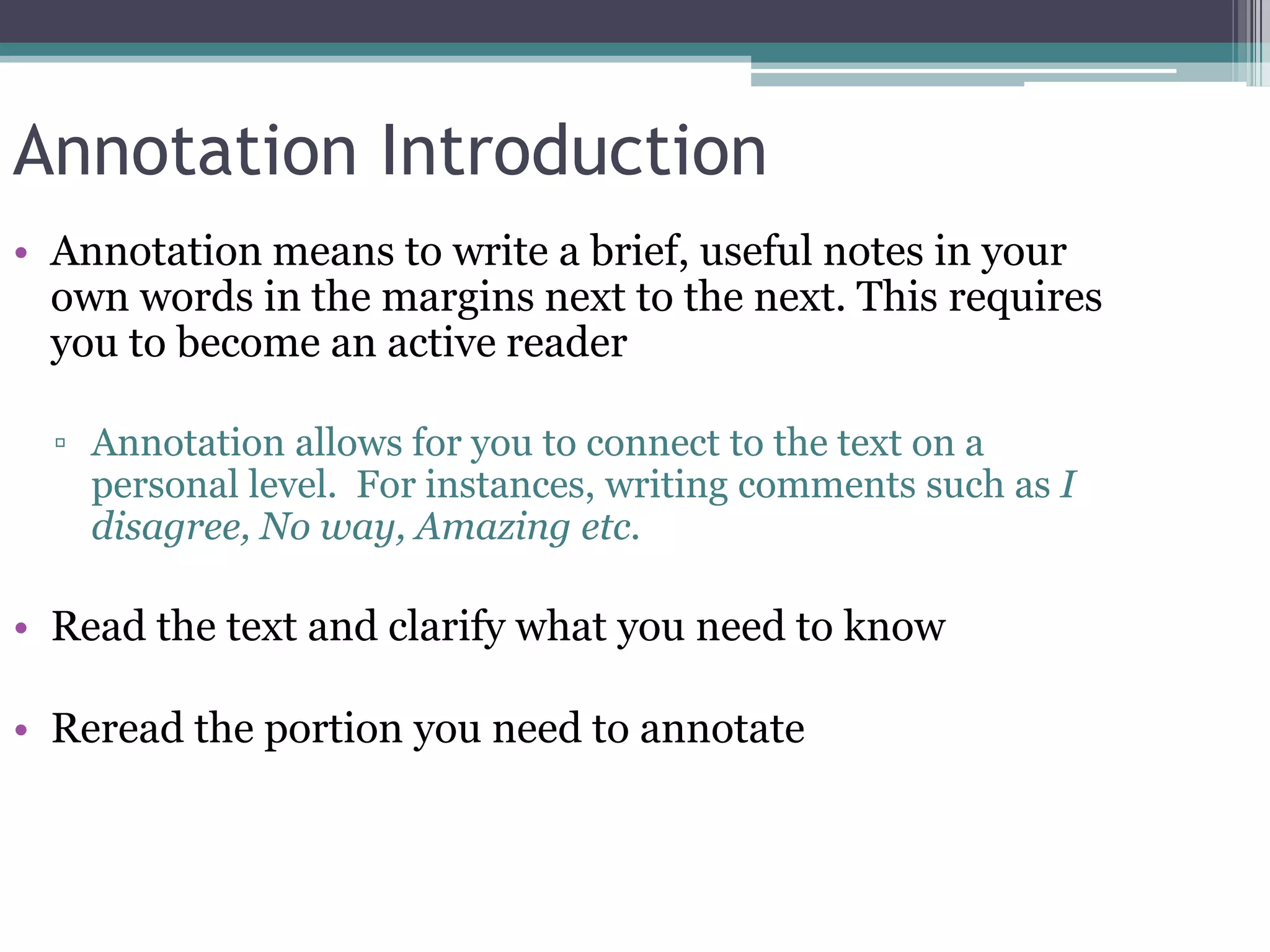 Annotation notes[1] | PPTX