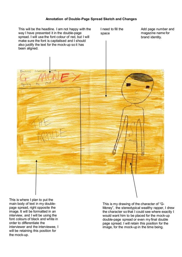 Annotation of Double-Page Spread Sketch and Changes | DOCX