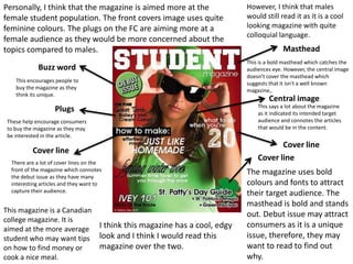 Annotation of two magazines front cover’s | PPT