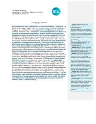 Annotation & Rubric Sample | PDF | Fiction | Books and Literature