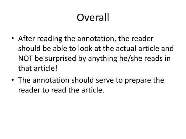 Annotations | PPT