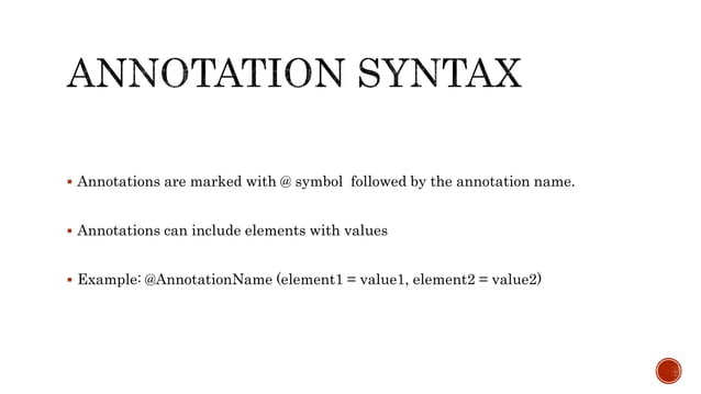 Annotations in Java Why are they important.pptx | Free Download Annotations in Java Why are they important.pptx | Free Download