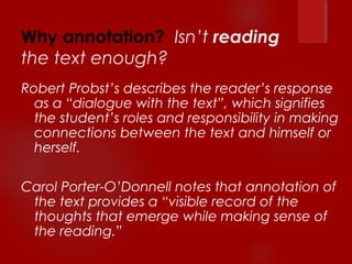 Annotations and cornell note taking | PPT