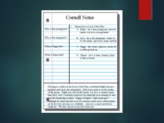 Annotations and cornell note taking | PPT