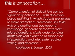 Annotations and cornell note taking | PPT
