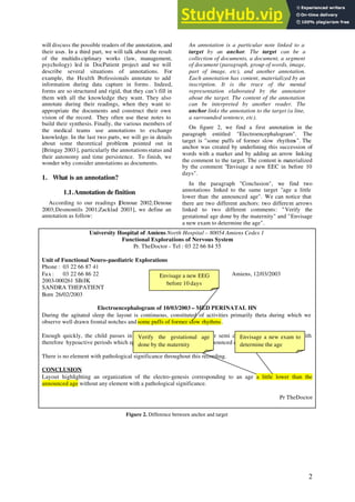 Annotations A New Type Of Document In The Electronic Health Record | PDF
