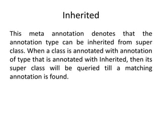Java Annotations | PPTX