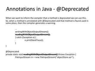 Java Annotations | PPTX