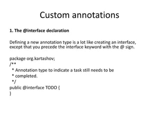Java Annotations | PPTX