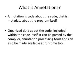 Java Annotations | PPTX