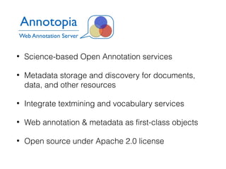 Annotopia open annotation services platform | PPT