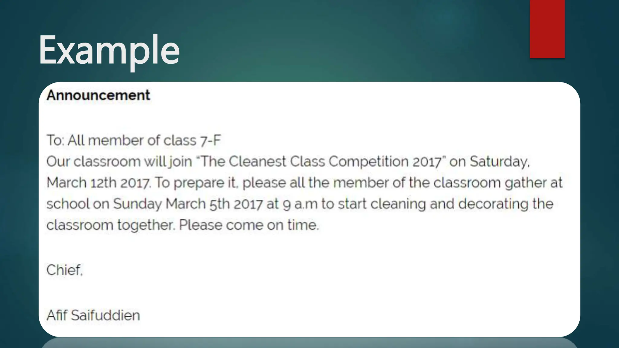 the slide of description, generic structure and language feature of ...