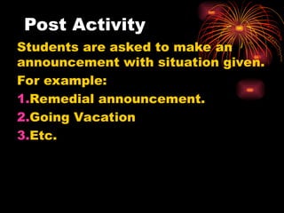 Announcement MATERIAL IN ENGLISH LESSON.ppt