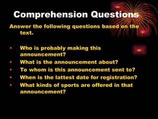 Announcement MATERIAL IN ENGLISH LESSON.ppt