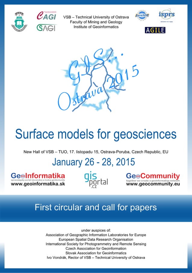 GIS Ostrava 2015: Surface models for geosciences - 1st circular | PDF