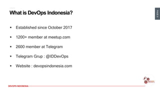 DevOps Indonesia #12 - Announcement DevOps indonesia meetup @shopee | PPTX