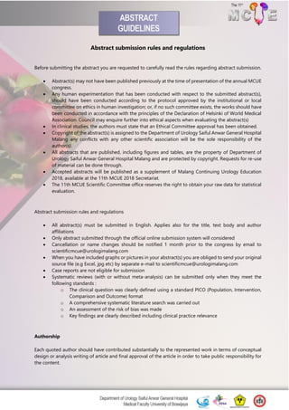 Announcement mcue xi | PDF