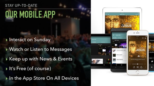Grace Hills Church Sunday Announcement Slides | PDF