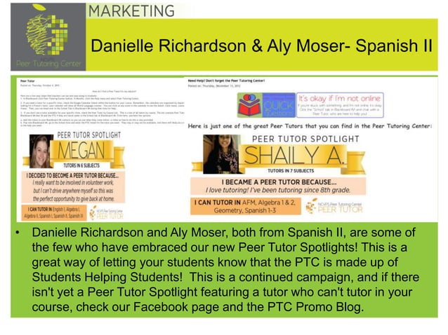 Promoting the PTC - In your Course! | PPT