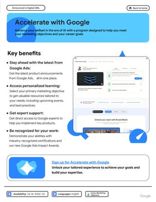 Announcements from Google Marketing Live 2025 | PDF