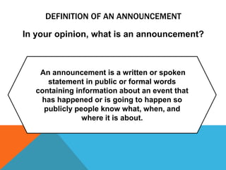 ANNOUNCEMENT TEXT.pptx